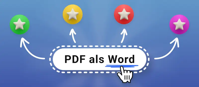 PDF in Word umwandeln: Kostenloser PDF in Word Konverter